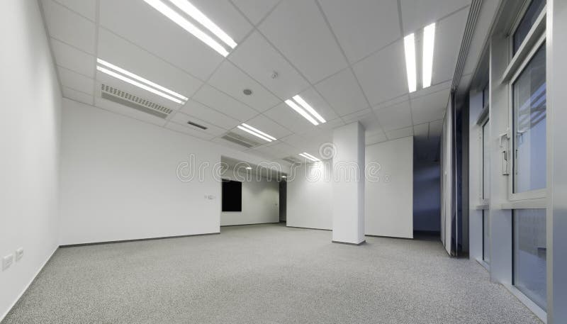 Empty white office stock image. Image of structure, carpet - 14841289