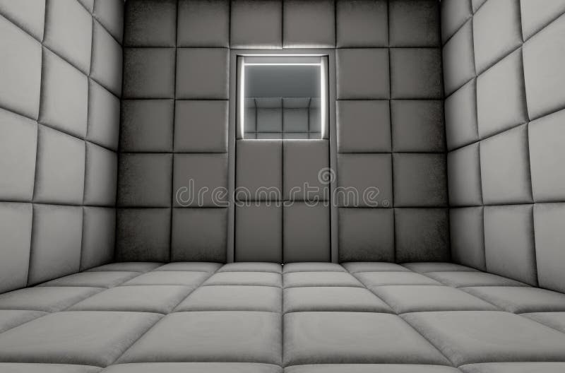 Empty Padded Cell stock illustration. Illustration of crazy - 124476310