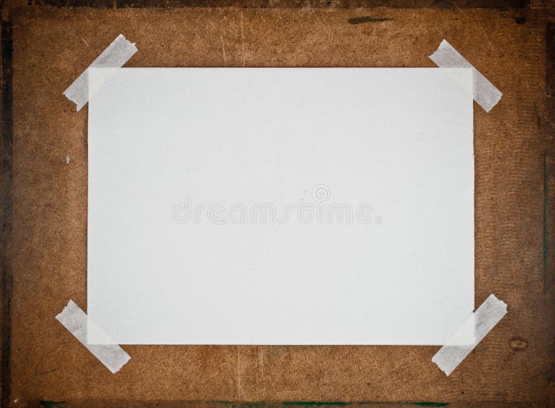 Empty White Paper on Particle Board Background Stock Photo - Image of ...