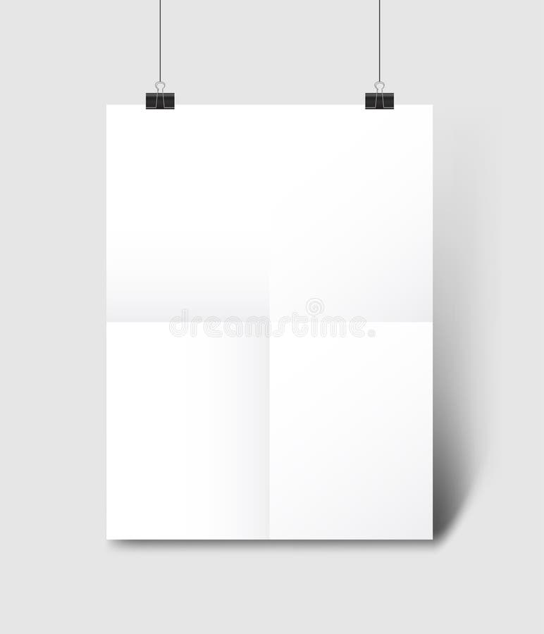 Empty White Paper Sheet stock vector. Illustration of note - 68049183