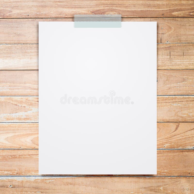 822 Empty Paper Sheet Stick Wood Background Stock Photos - Free ...