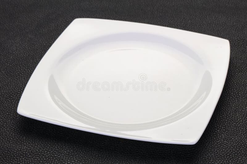 Empty white plate stock image. Image of dishware, ceramics - 166272127