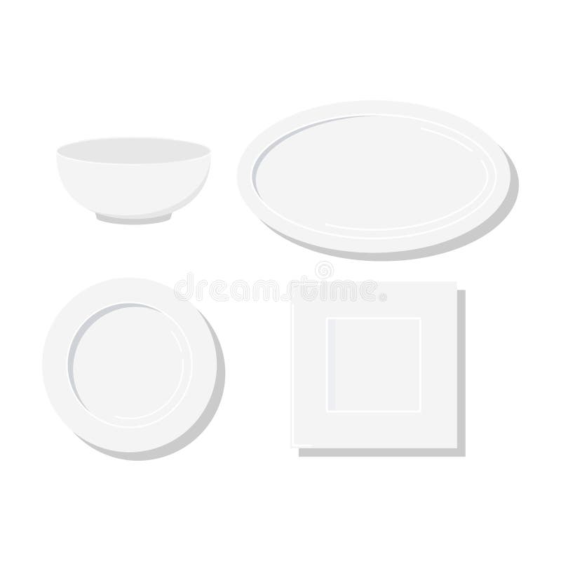 Square Dinner Plates Stock Illustrations – 101 Square Dinner Plates ...