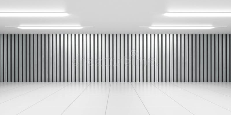 Empty White Production Hall Laboratory Science Lab Technology 3d Render ...