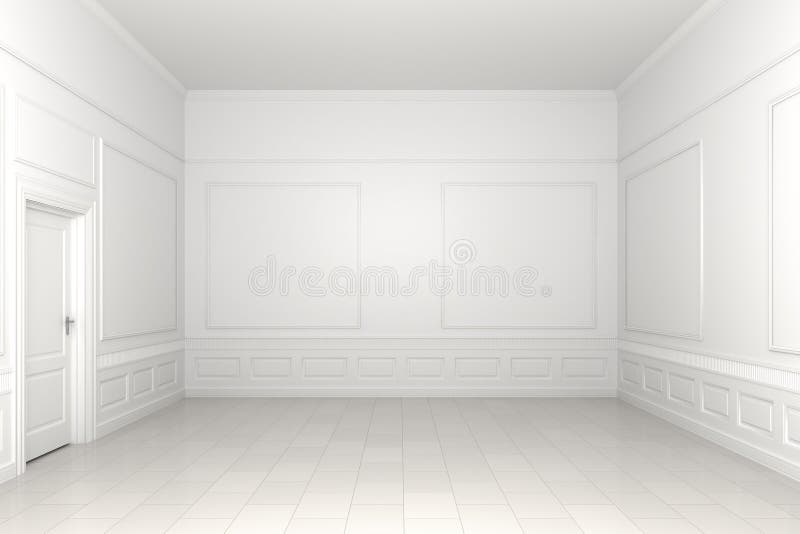 Empty white room stock illustration. Illustration of white - 8660864