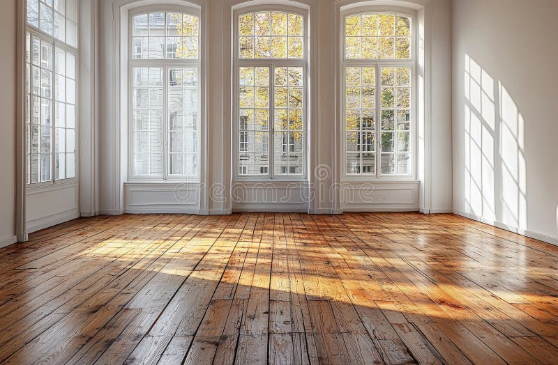 An Empty White Room with a Clean White Wall in Front, No Sofa Stock ...