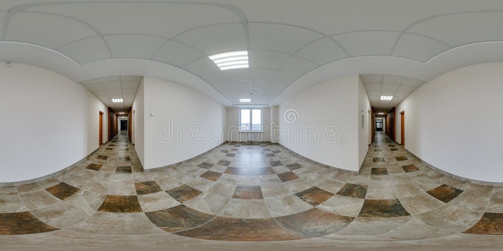 Empty White Room Hall in Corridor in Hdri 360 Panorama in Interior of ...