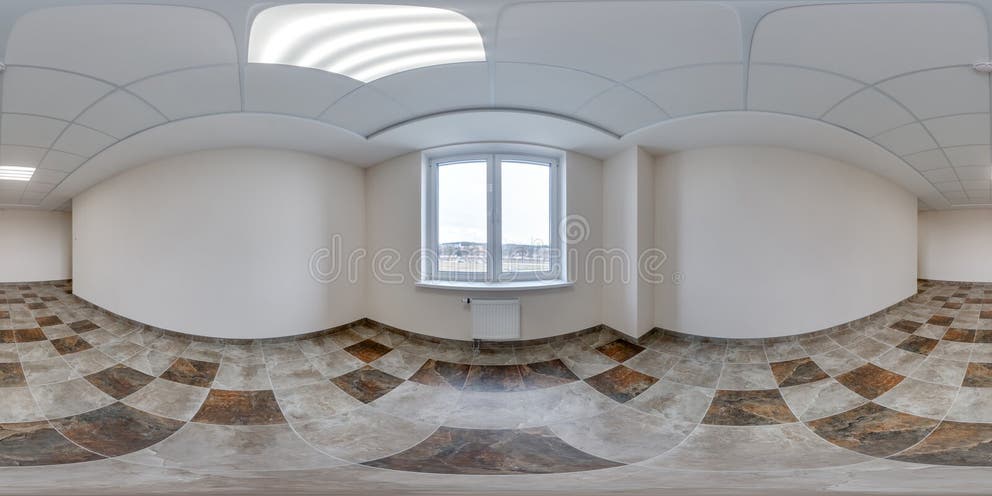 Empty White Room Hall in Corridor in Hdri 360 Panorama in Interior of ...