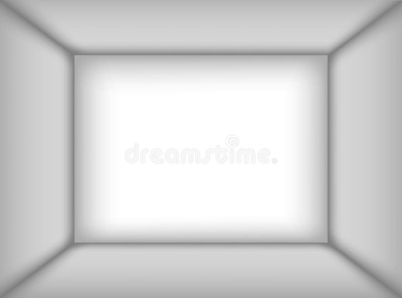 Empty White Room. the Inner Space of the Box Stock Vector ...