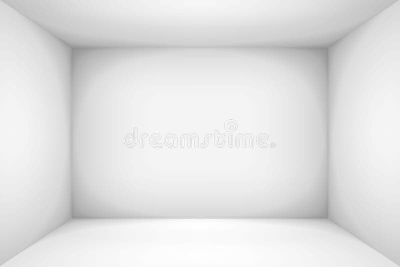 Empty White Room. the Inner Space of the Box. Vector Design ...