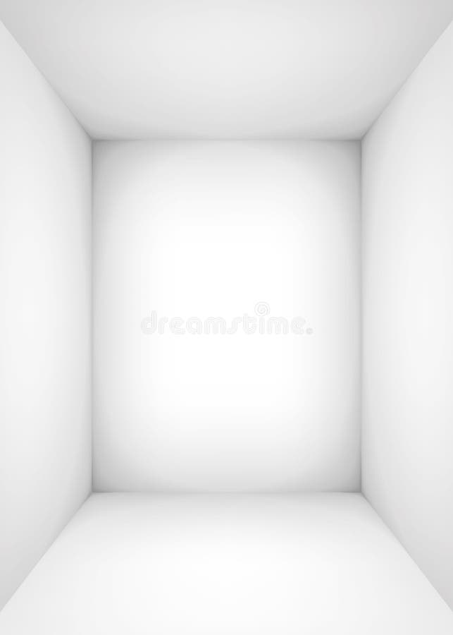 Empty White Room. the Inner Space of the Box. Vector Design ...
