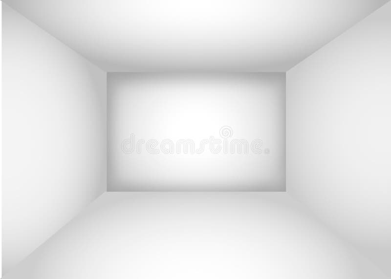 Empty White Room. the Inner Space of the Box. Vector Design ...