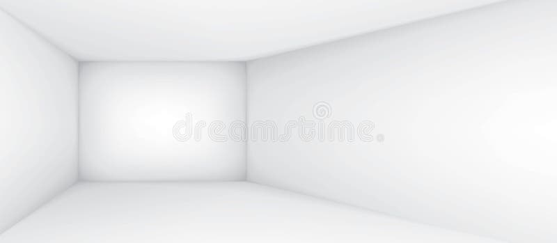 Empty White Room. the Inner Space of the Box. Vector Design ...