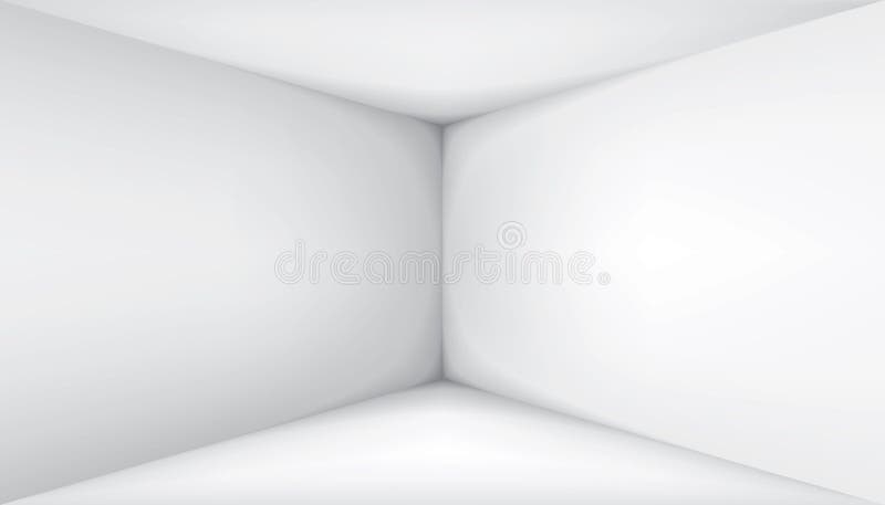 Empty White Room. the Inner Space of the Box. Vector Design ...