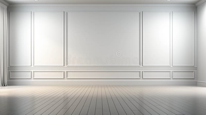 A Empty White Room Picture Close Up Stock Photo - Image of room ...