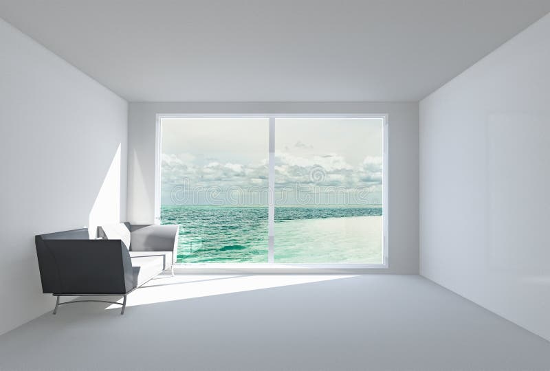 Empty Room Ocean View Stock Illustrations – 986 Empty Room Ocean View ...