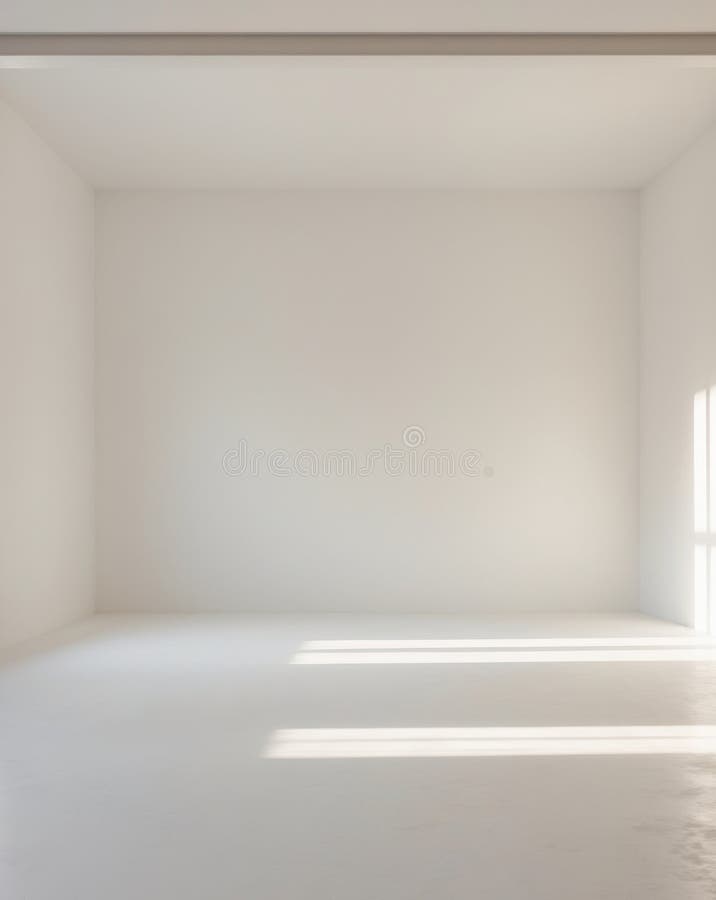 Sunlight on the Wall, Glowing Light from the Sun and Tree Shadow on ...