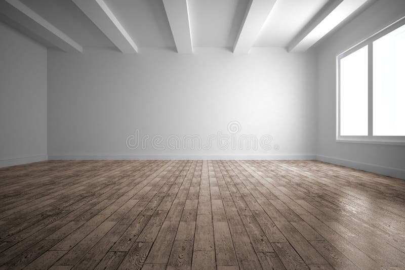 Empty white room stock illustration. Illustration of copy - 70272756