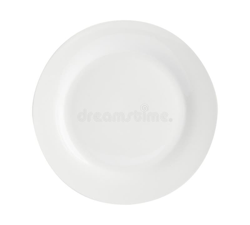 Empty White Round Plate on White Background for Your Design,, Oval ...