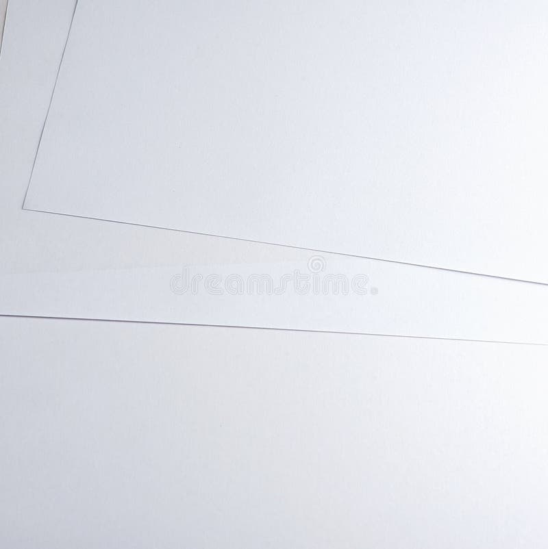 Empty White Sheet of Paper, Copy Space Stock Photo - Image of space ...