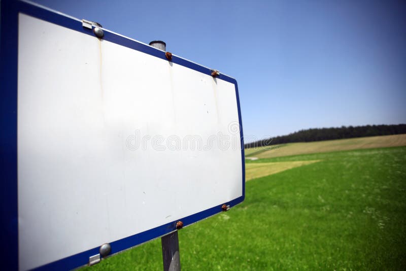 Empty white sign stock image. Image of advertisement - 60545615