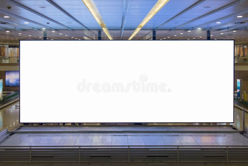 Empty White Signage in a Wall of a Building Stock Image - Image of ...