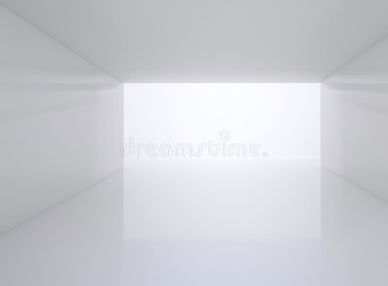 Empty White Space Room for Interior Designs Stock Illustration ...