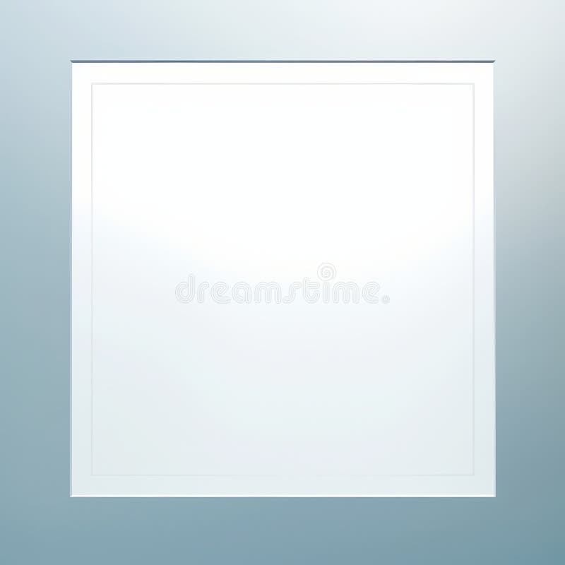 An Empty White Square on a Gray Background Stock Illustration ...