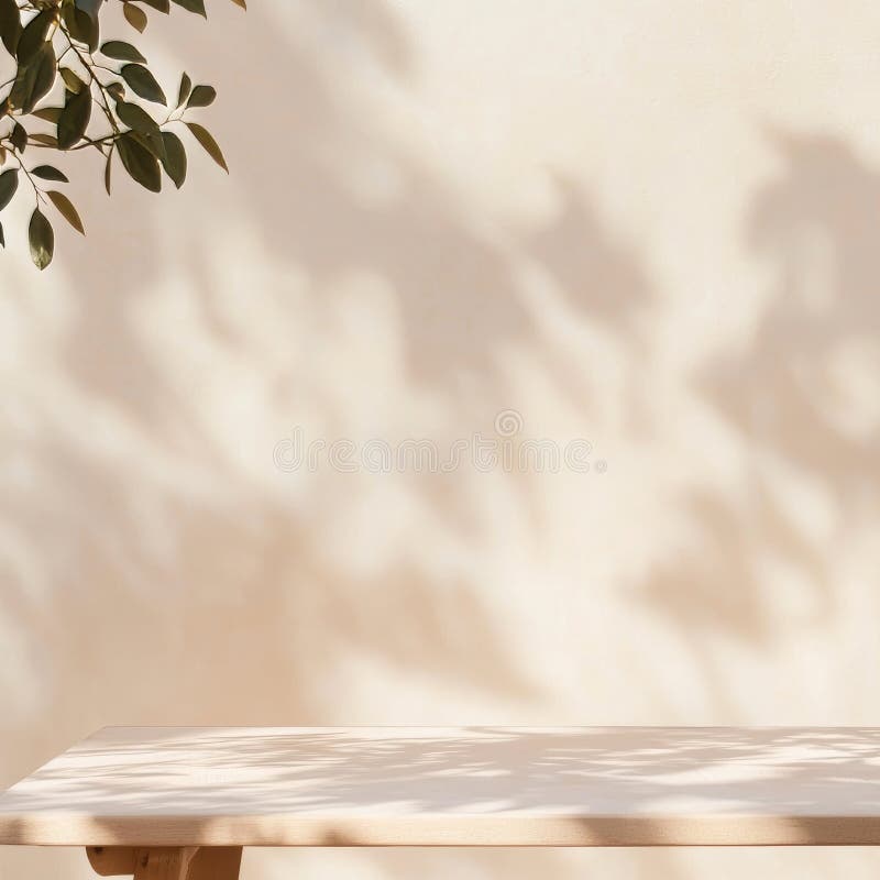 Empty White Table for Product Display. Mockup Template for Design Stock ...