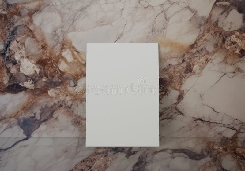 Empty White Vertical Rectangle A4 Paper Sheet Mockup, 3D Rendering ...