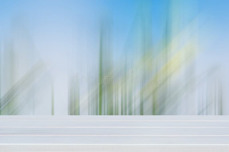 Empty White Wooden Table on Light Soft Abstract Blur Background Stock ...