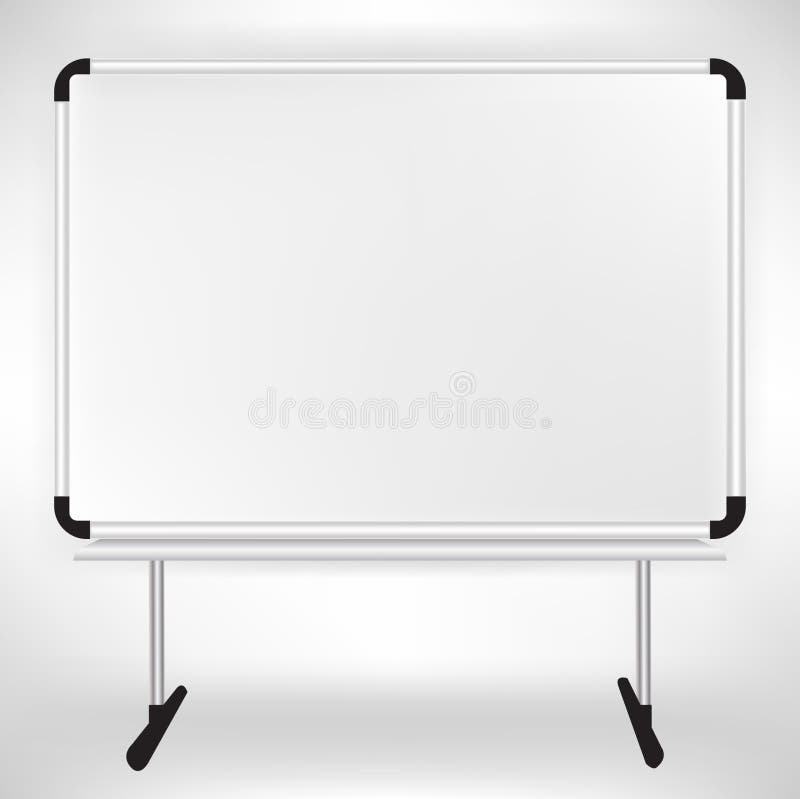 Empty whiteboard stock vector. Illustration of isolate - 22310283
