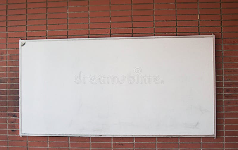Empty Whiteboard in a Classroom Stock Image - Image of education ...