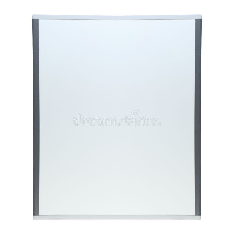Empty Whiteboard Isolated on White Stock Photo - Image of noticeboard ...