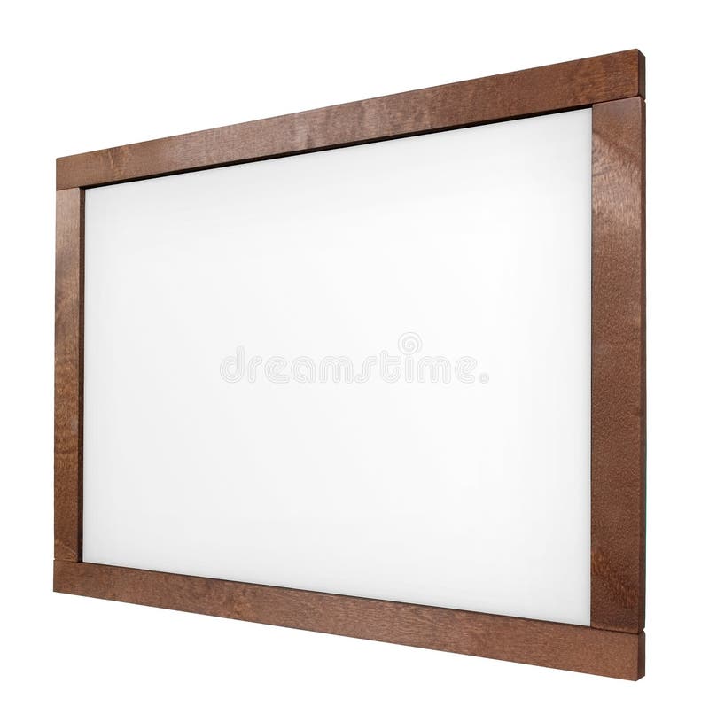 Empty Whiteboard (presentetion Board) Isolated on White Stock Photo ...