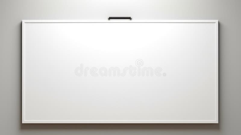 Empty Whiteboard for Your Notes Stock Illustration - Illustration of ...