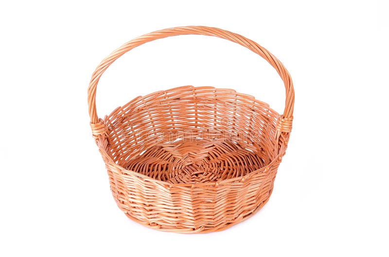 Empty woven basket stock photo. Image of empty, homemade - 12495462