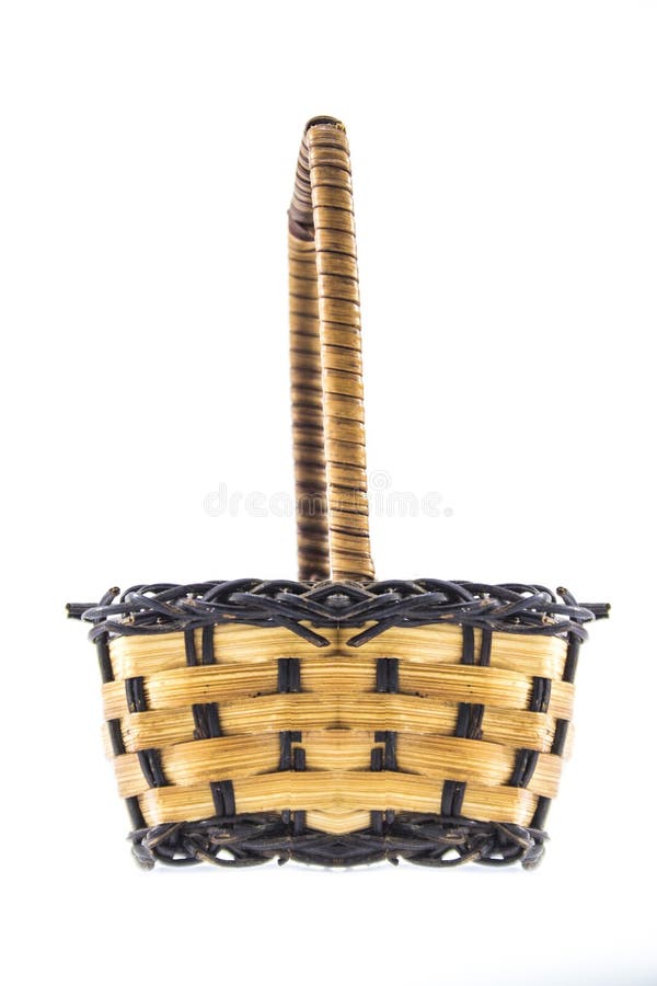 Empty wicker basket stock photo. Image of handle, making - 47699862