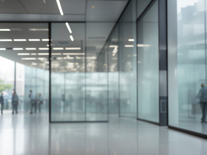 Empty Wide Blurred Background Abstract Building from Perspective Hall ...