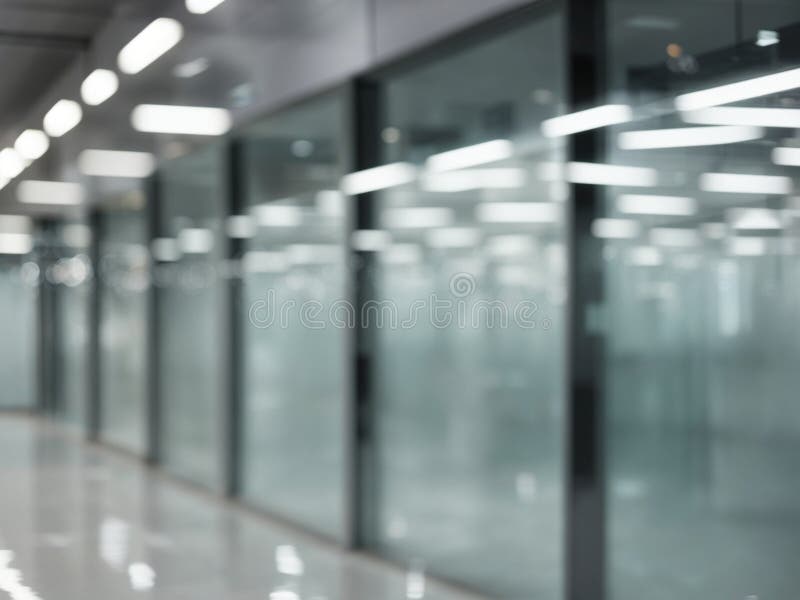 Empty Wide Blurred Background Abstract Building from Perspective Hall ...