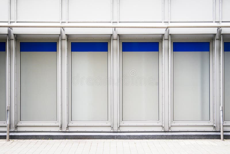 Empty window displays stock photo. Image of sunlight - 58207010