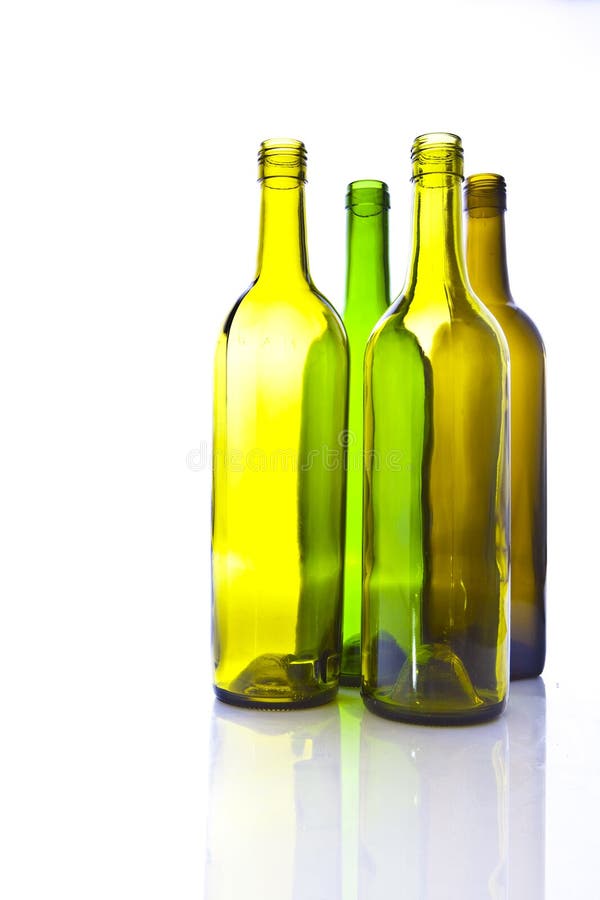 Empty Wine Bottles stock photo. Image of texture, consumption - 4471872