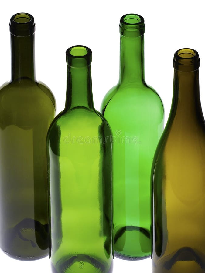 Empty Wine Bottles stock photo. Image of texture, consumption - 4471872
