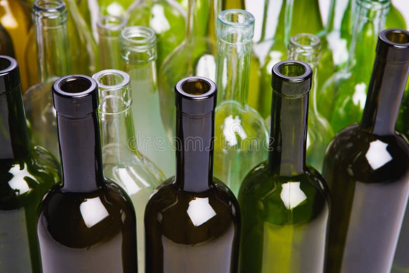 Empty wine bottles stock photo. Image of colors, empty - 172220878