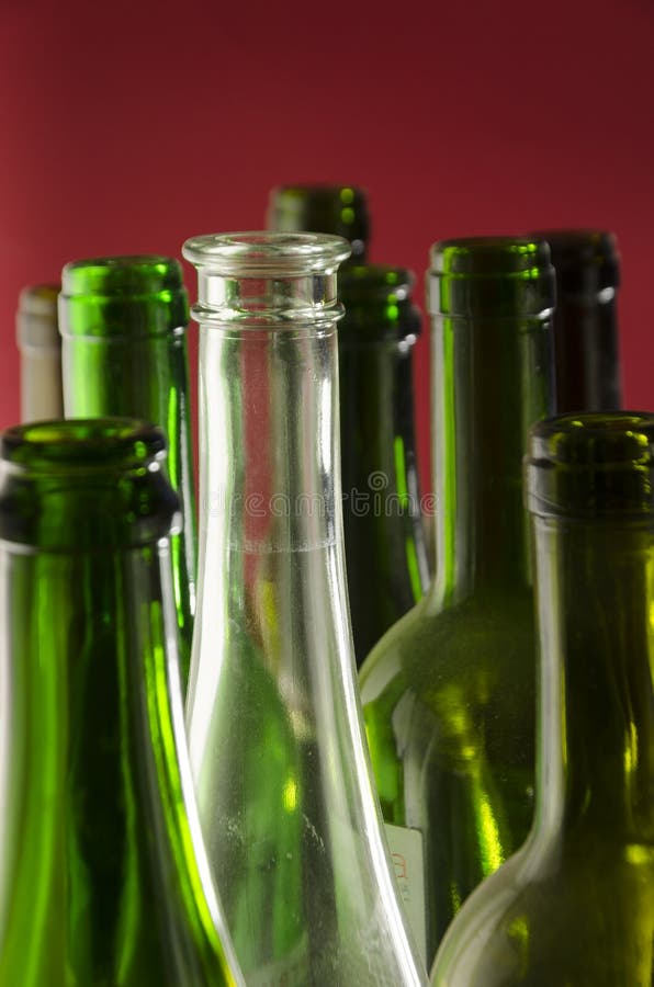 Empty wine bottles stock photo. Image of meet, birthday - 62696326