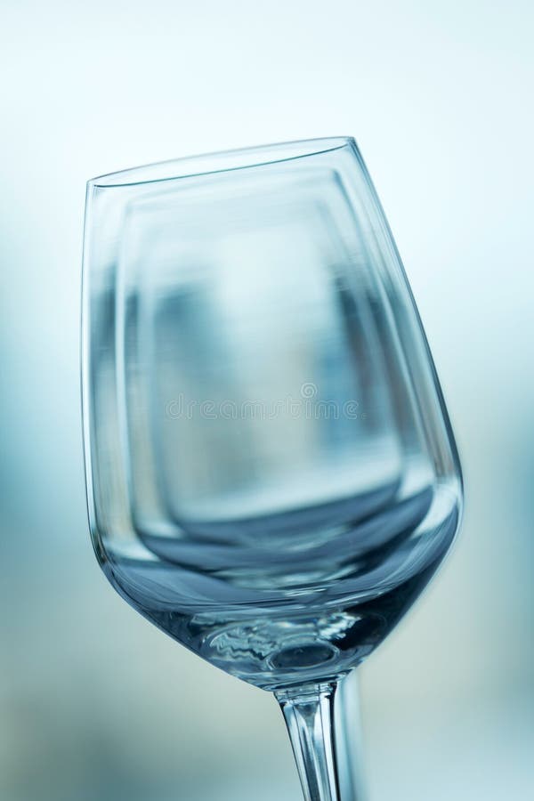 Empty Wine Glasses on Shelf Stock Image - Image of isolated, glasses ...