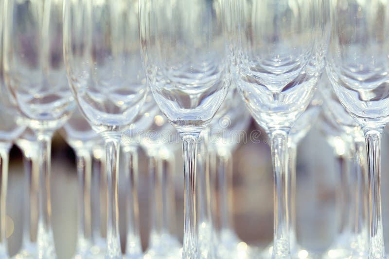 Empty wine glasses stock photo. Image of glass, empty - 53213306