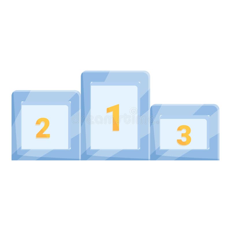 Podium with First, Second and Third Places Stock Vector - Illustration ...
