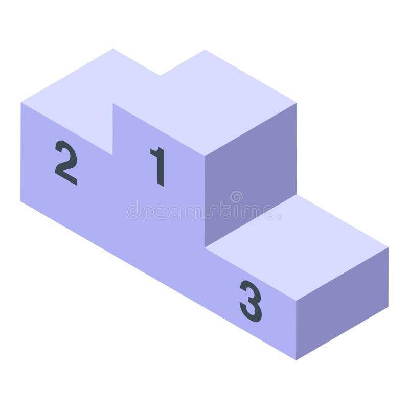 Empty Winners Podium with First, Second and Third Place for Competition ...