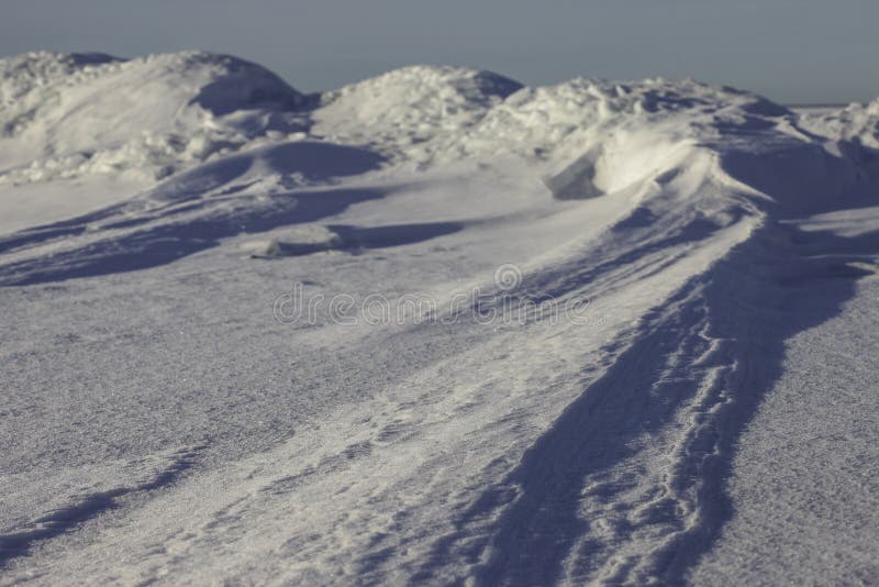 Empty Winter Landscape Arctic Ice and Sky Stock Photo - Image of frost ...